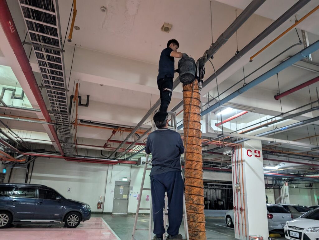 水刀通管配合內視鏡檢查徹底解決被水泥堵塞的幹管 - 久大管道工程有限公司